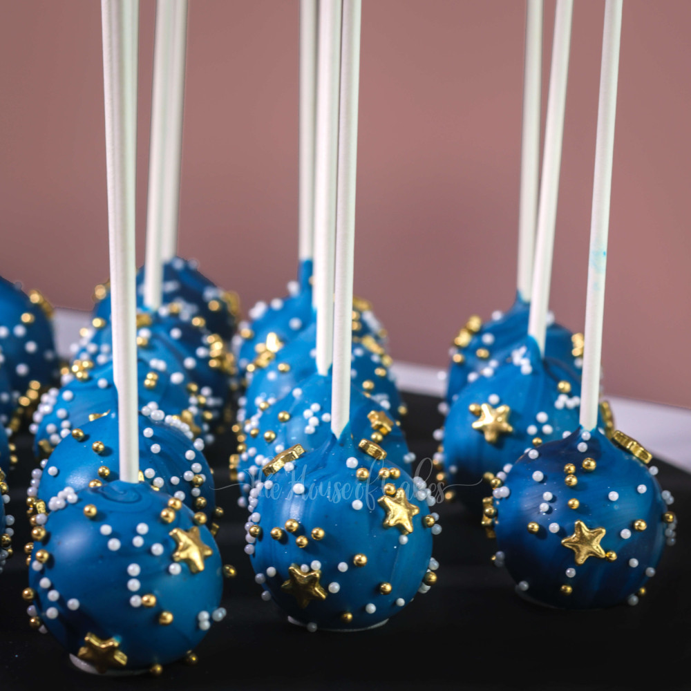 Gold Stars Cake Pops - Elegant Treats in Dubai