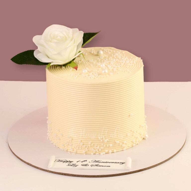 Pure White Delight Cake - The House of Cakes Dubai